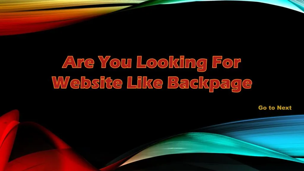 PPT - Website Similar to Backpage PowerPoint Presentation, free ...
