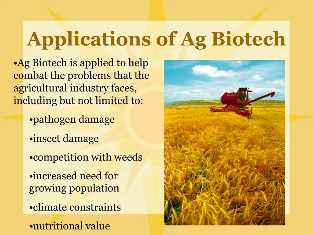 PPT - Applications of Ag Biotech PowerPoint Presentation, free download ...