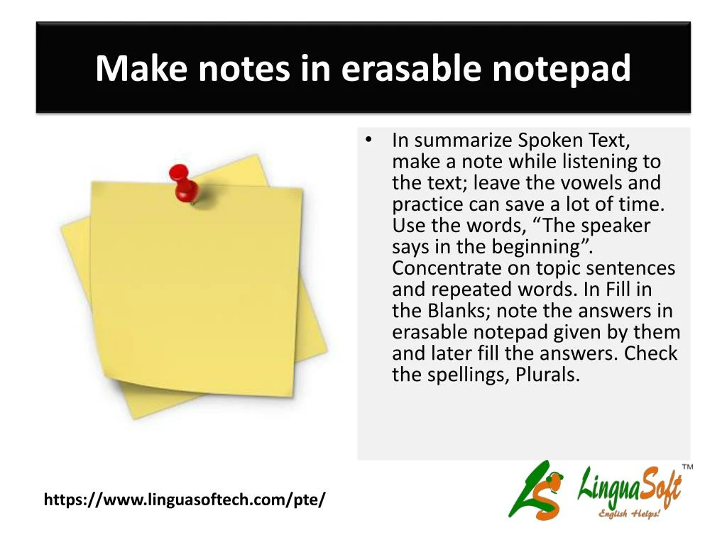 PPT - PTE Listening Tips PowerPoint Presentation - ID:7539464