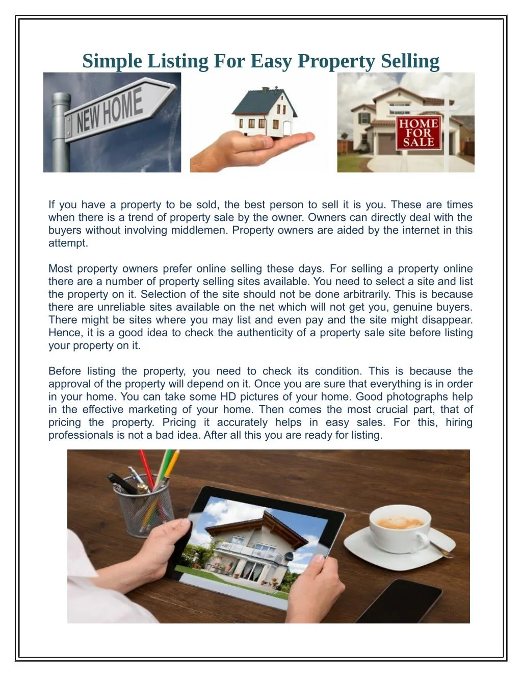 PPT - Simple Listing For Easy Property Selling PowerPoint Presentation ...