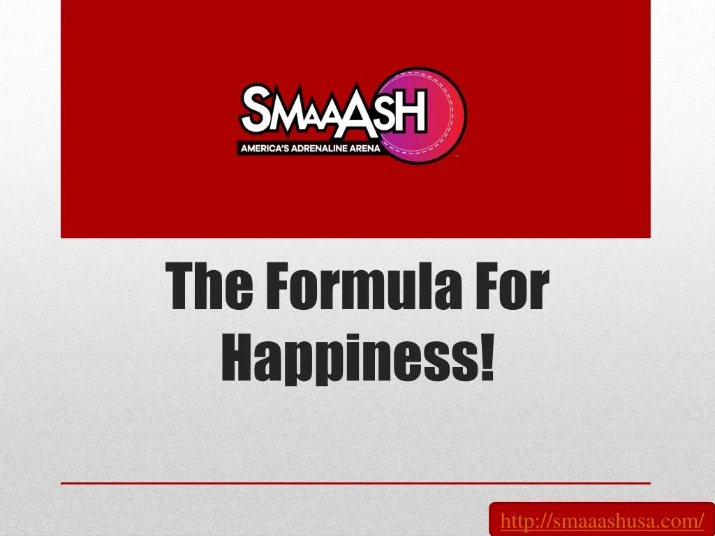 PPT - The formula for happiness! PowerPoint Presentation, free download ...