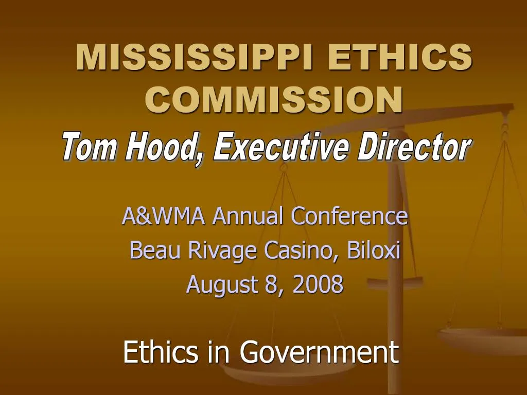 PPT - Ethics in Government PowerPoint Presentation, free download - ID ...