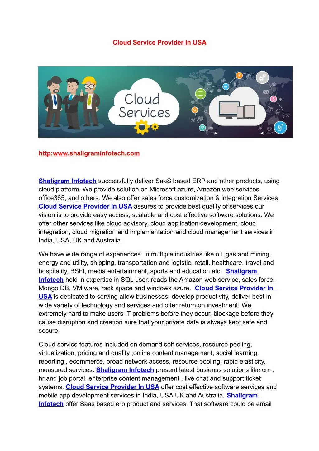 PPT - Cloud Service Provider In USA | Cloud Service Provider In UK ...