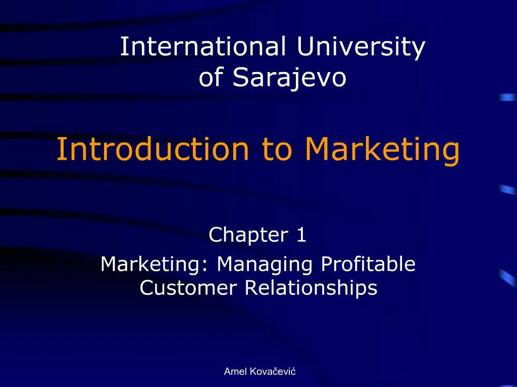 PPT - Introduction to Marketing PowerPoint Presentation, free download ...