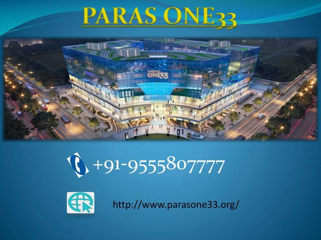 PPT - Paras one33 Noida Enormous Real Estate Project PowerPoint ...
