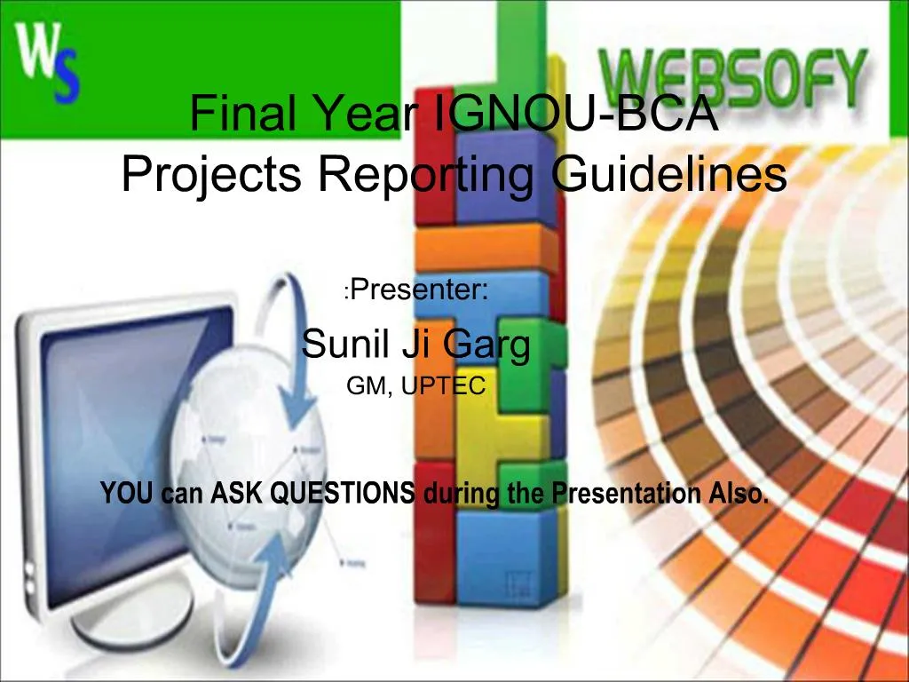 PPT - Final Year IGNOU-BCA Projects Reporting Guidelines PowerPoint ...
