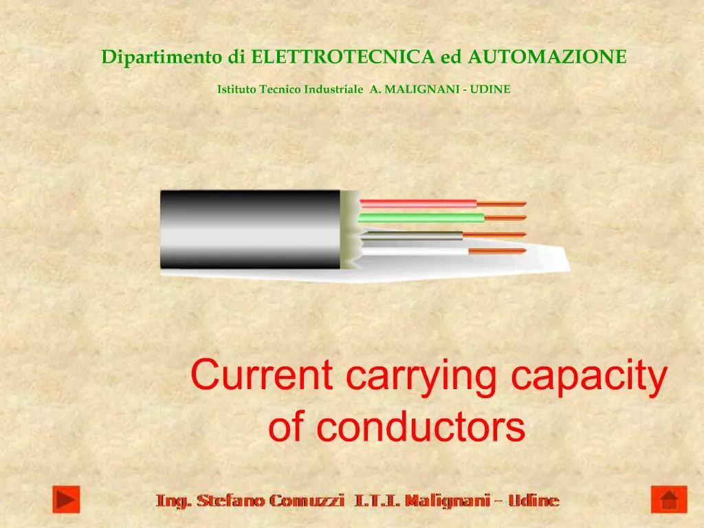 PPT - Current carrying capacity of conductors PowerPoint Presentation ...