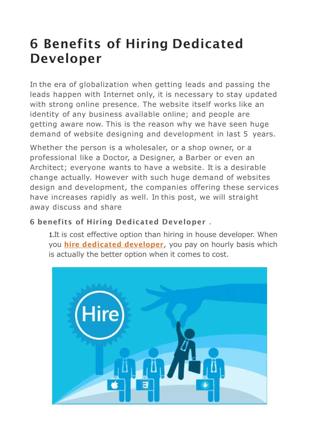PPT - 6 Benefits of Hiring Dedicated Developer PowerPoint Presentation ... PPT - 6 Benefits of Hiring Dedicated Developer PowerPoint Presentation ...