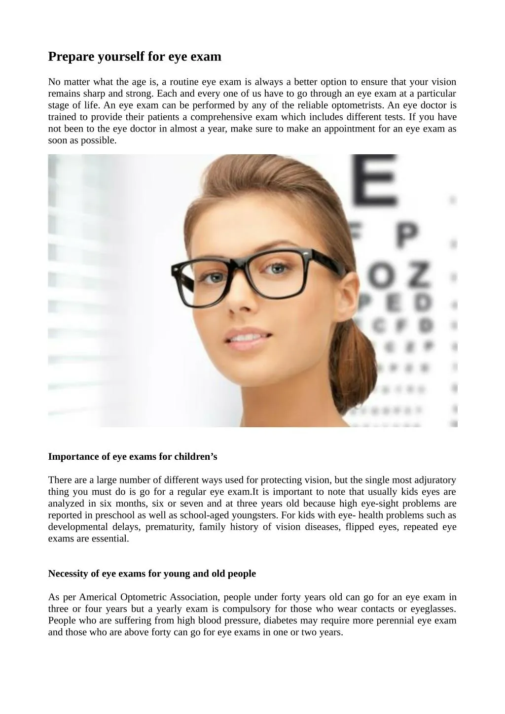 PPT - Prepare Yourself for Eye Exam PowerPoint Presentation, free ...