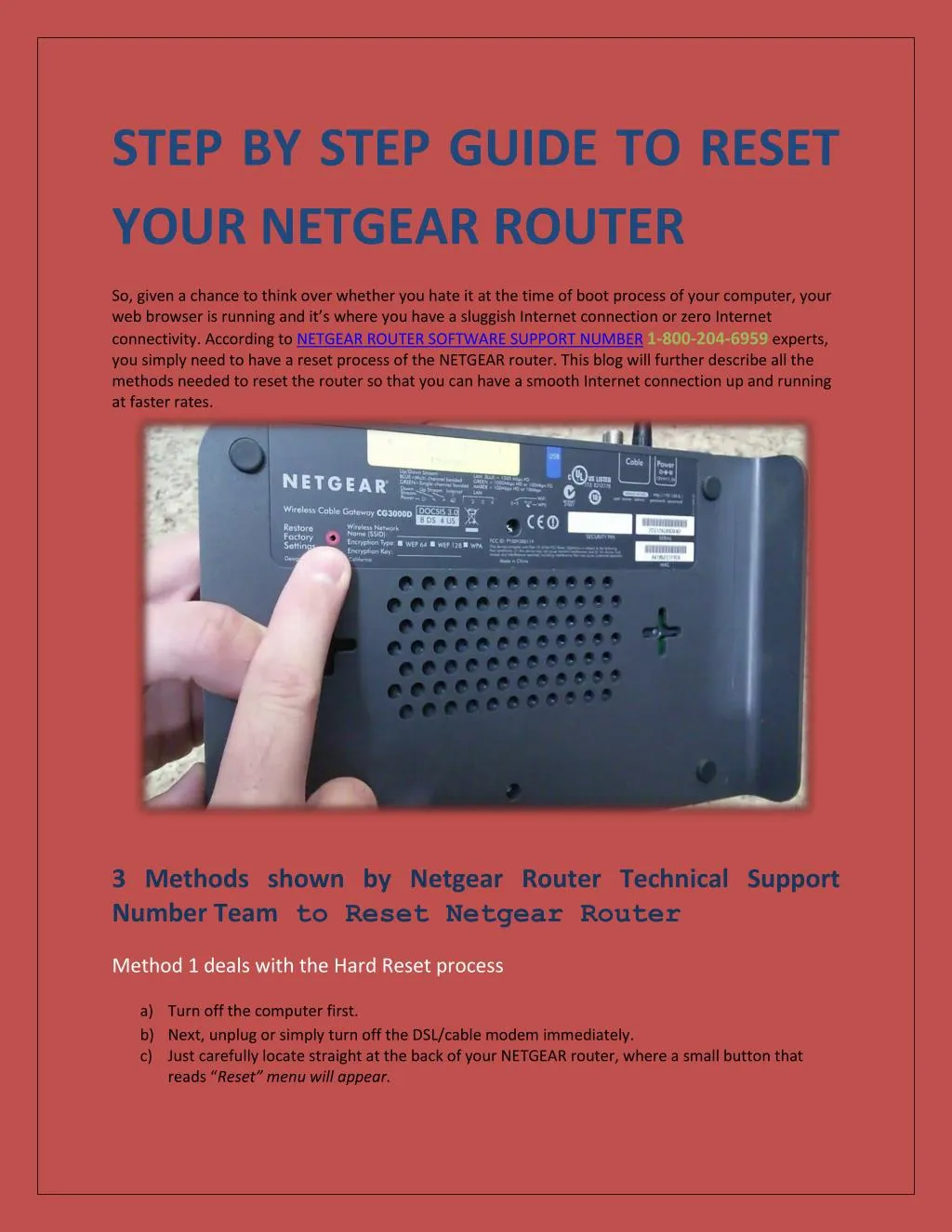 PPT - 7 STEPS TO RESET YOUR NETGEAR ROUTER ? PowerPoint Presentation, free download - ID:7555150