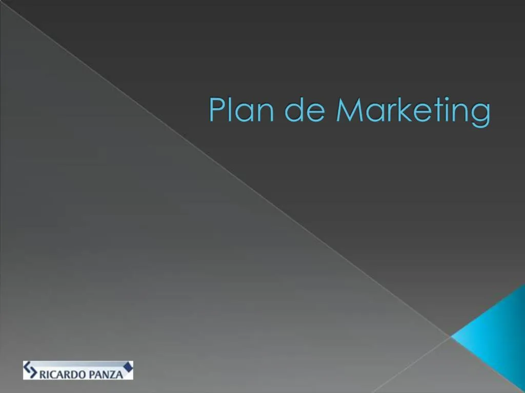PPT - Plan de Marketing PowerPoint Presentation, free download - ID:755529