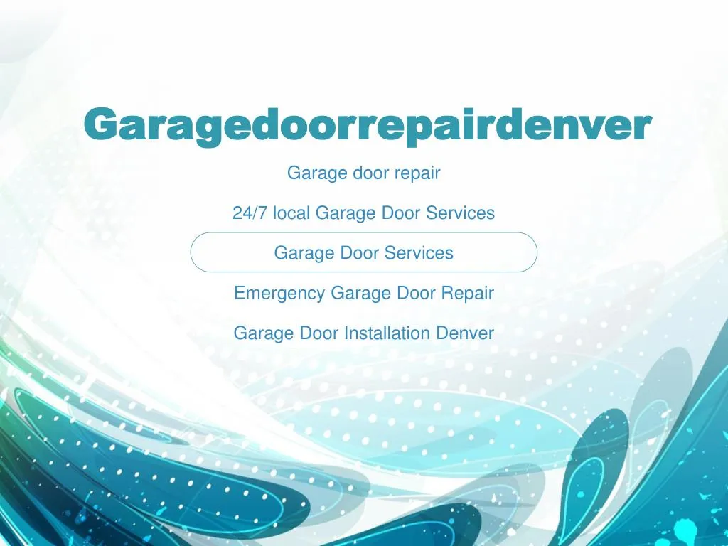 PPT - Garage Door Installation Denver PowerPoint Presentation, free ...