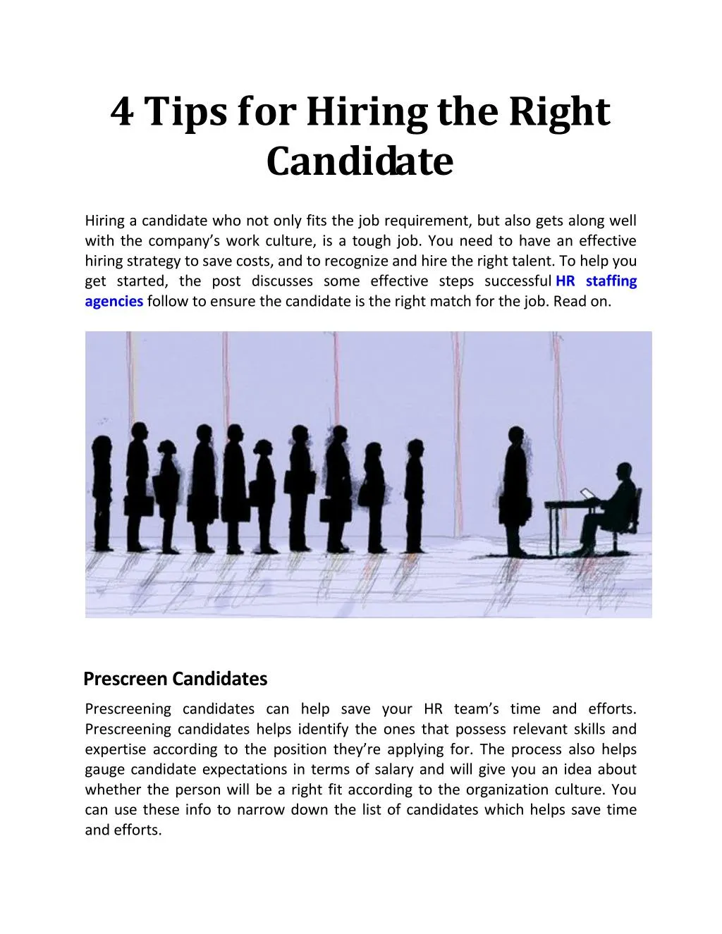 PPT - 4 Tips for Hiring the Right Candidate PowerPoint Presentation ...