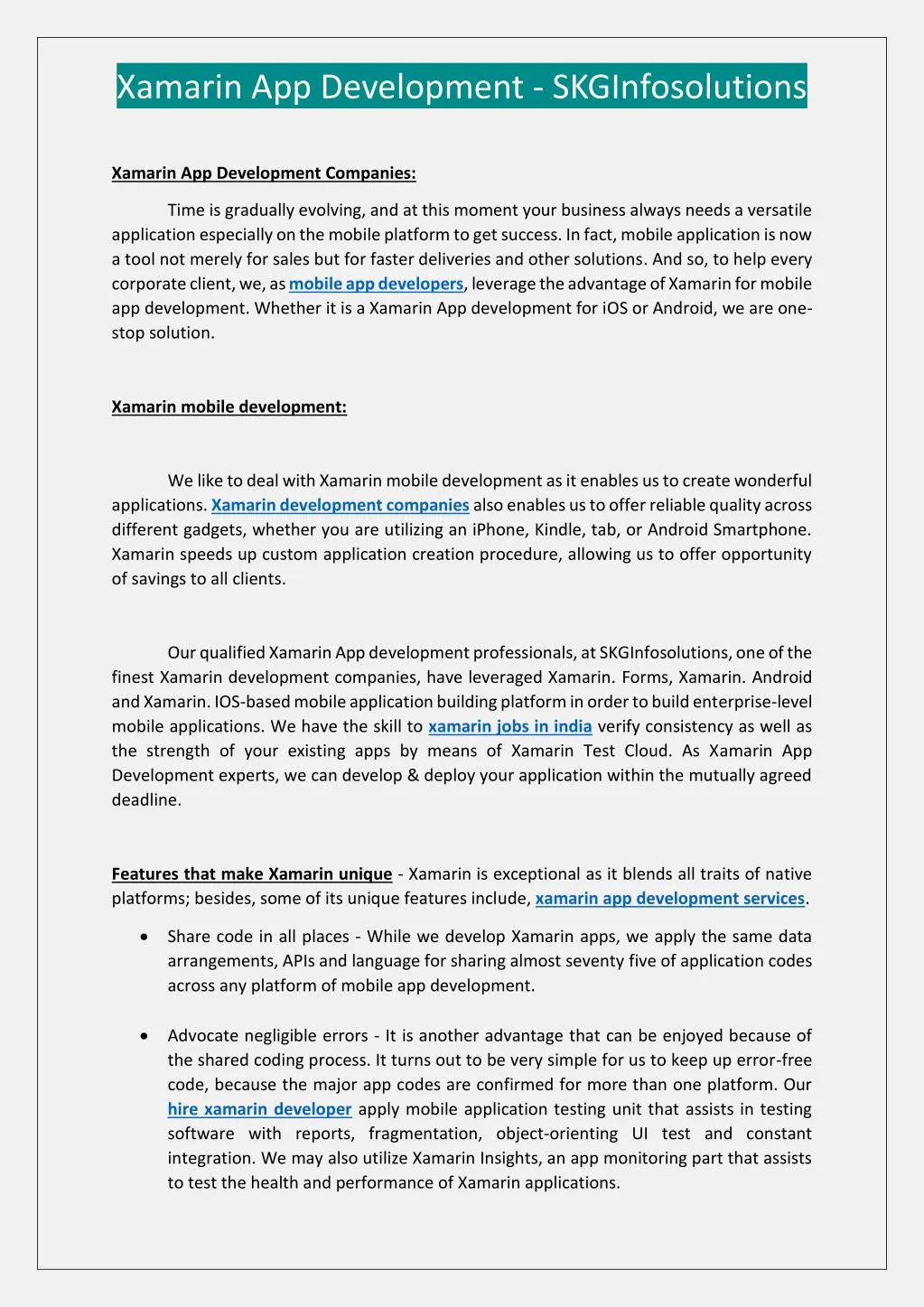 PPT - Xamarin app development company | Mobile App Development Services ... PPT - Xamarin app development company | Mobile App Development Services ...