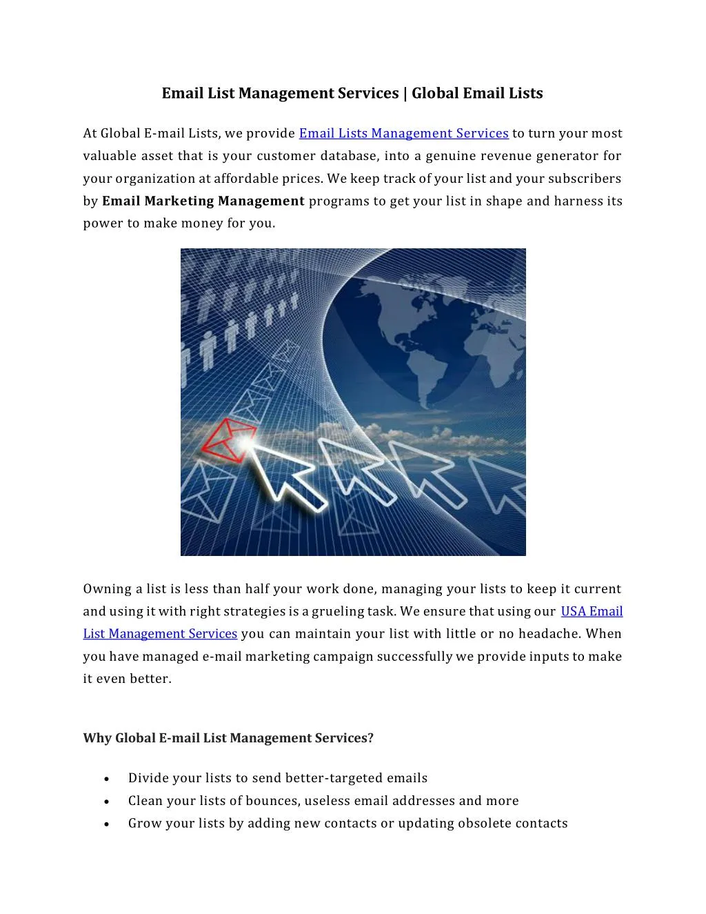 PPT - Email List Management Services - Global Email Lists PowerPoint ...