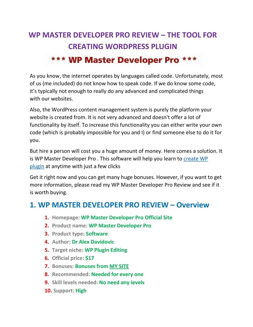 PPT - WP Master Developer Pro PowerPoint Presentation, free download ...