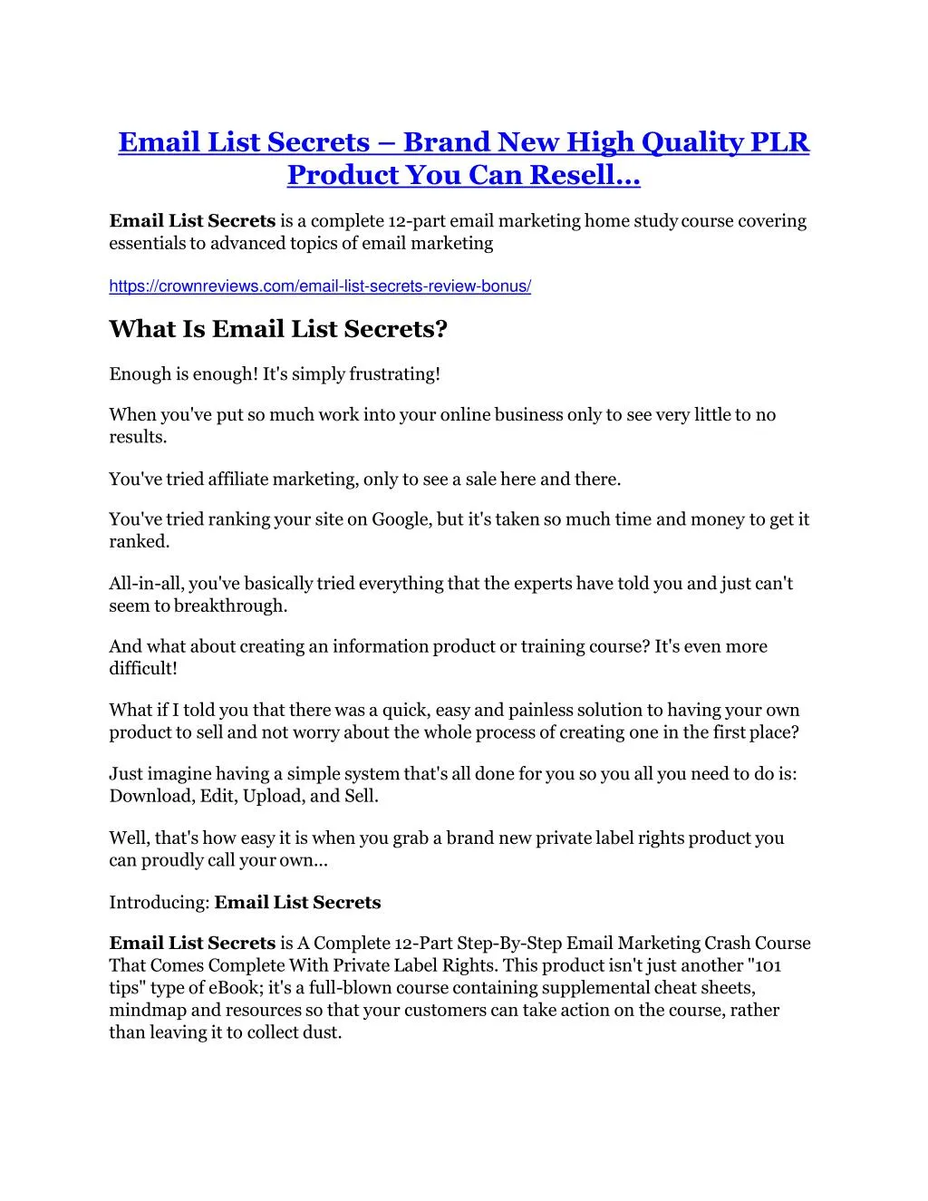 PPT - Email List Secrets Review - (FREE) Bonus of Email List Secrets ...