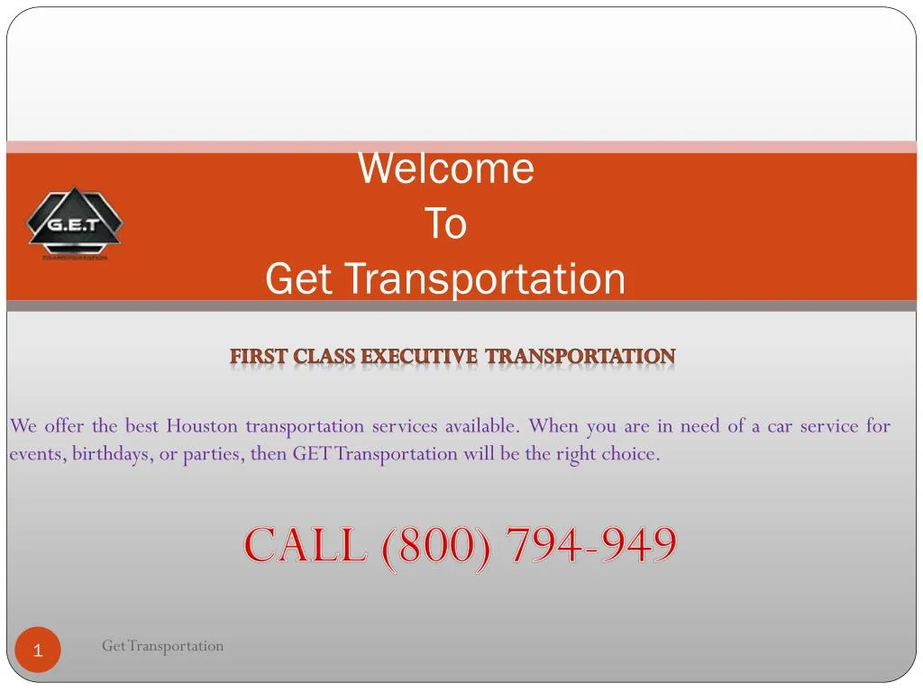 PPT - Affordable Airport Luxury Limousine Transportation Services ...