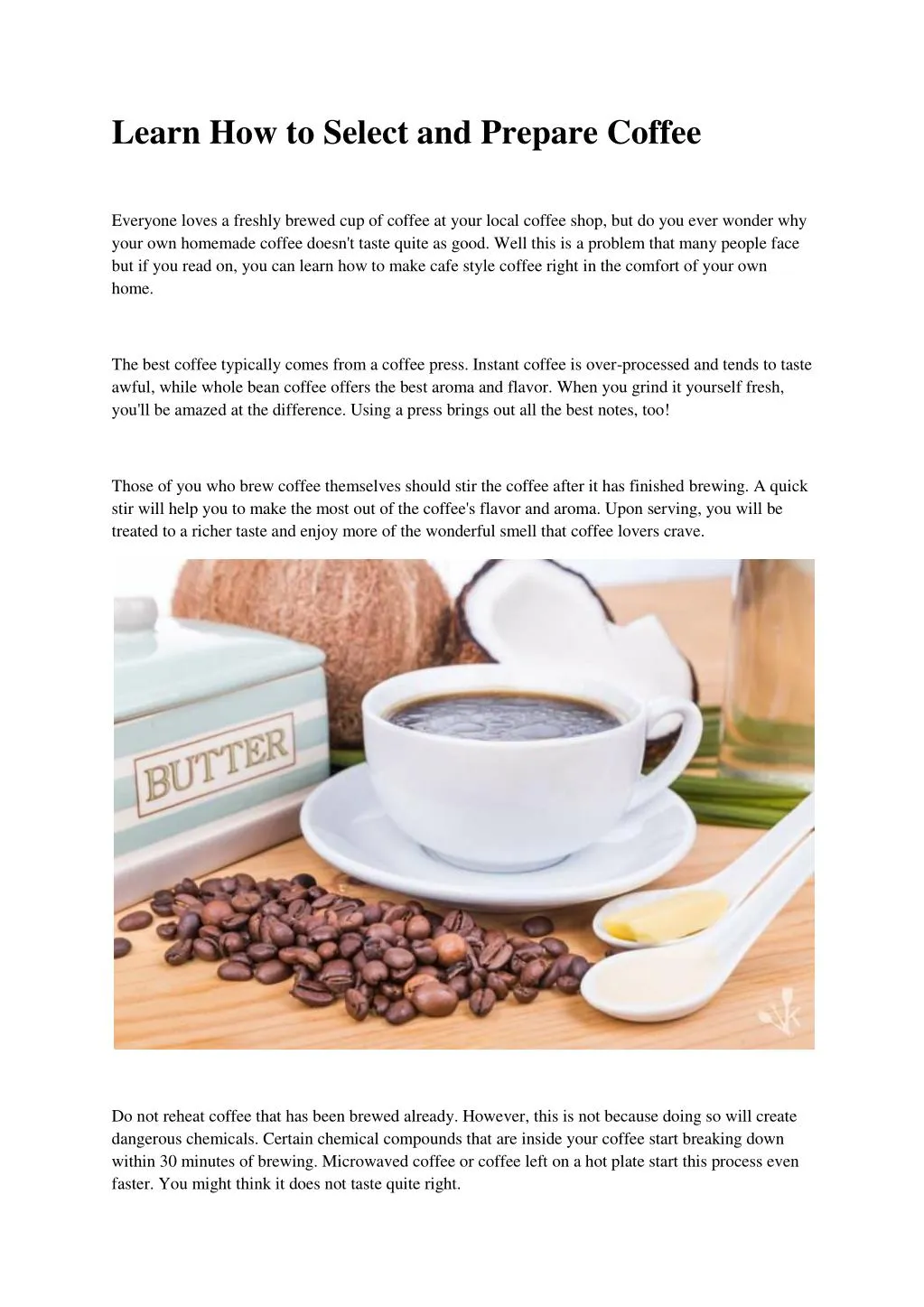 PPT - Learn How to Select and Prepare Coffee PowerPoint Presentation ...