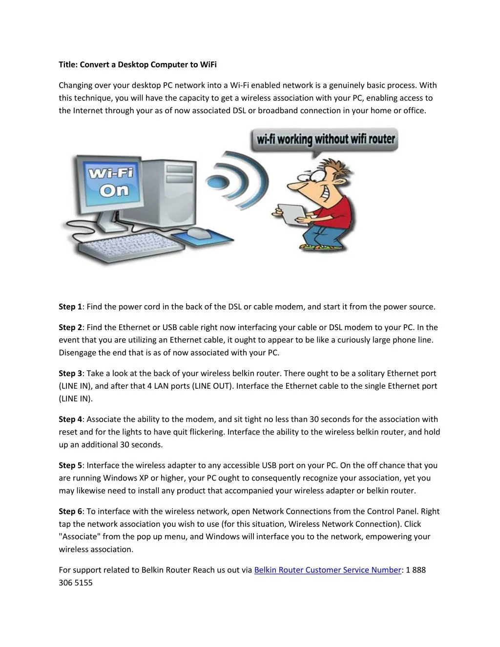 PPT - Convert a desktop computer to wifi PowerPoint Presentation, free ...
