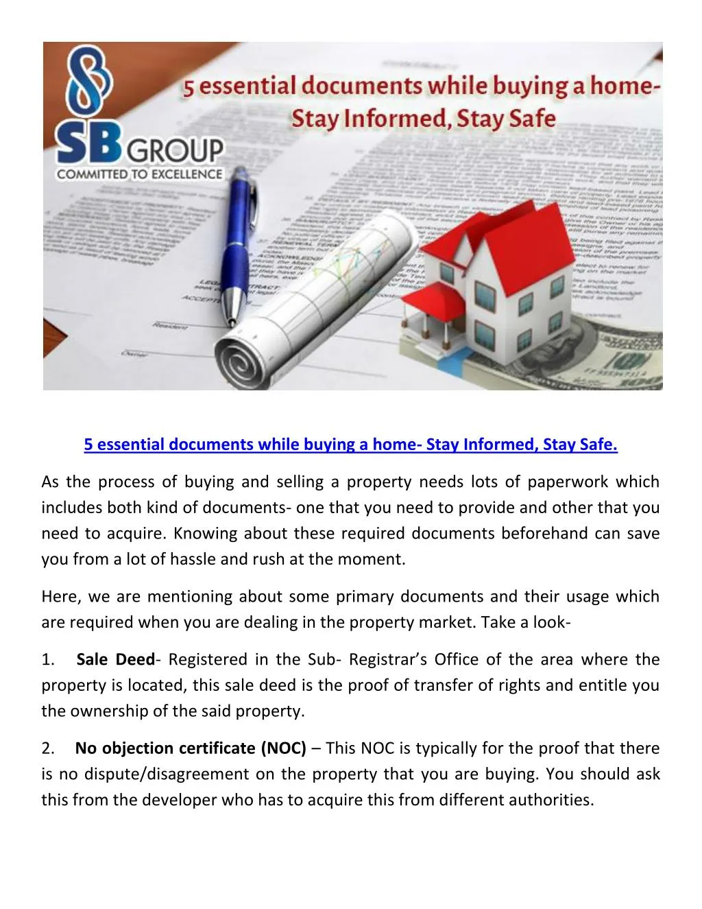 PPT - 5 essential documents while buying a home- Stay Informed, Stay Safe. PowerPoint ...