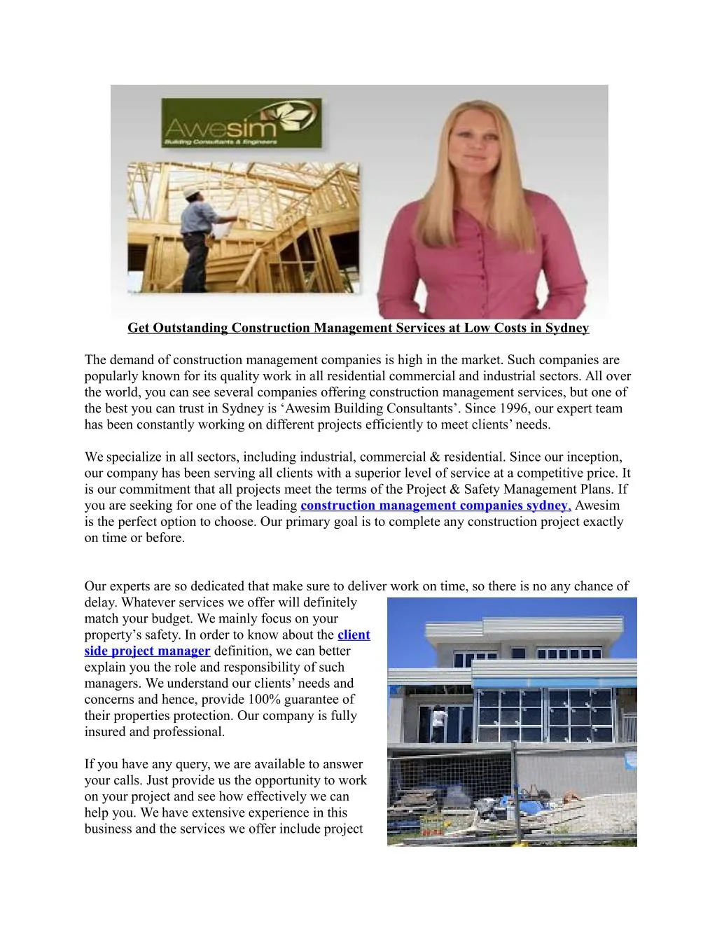 PPT - Looking for client side construction project management companies ...