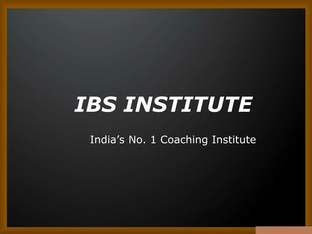 PPT - IBS Coaching PowerPoint Presentation, free download - ID:7573003