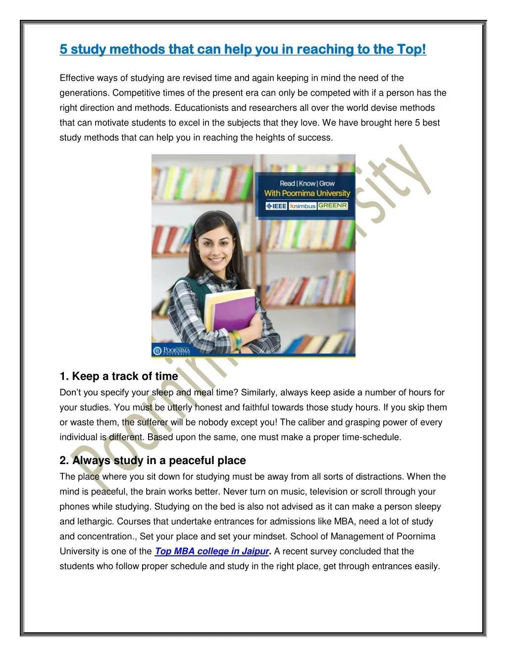 PPT - 5 study methods that can help you in reaching to the Top ...