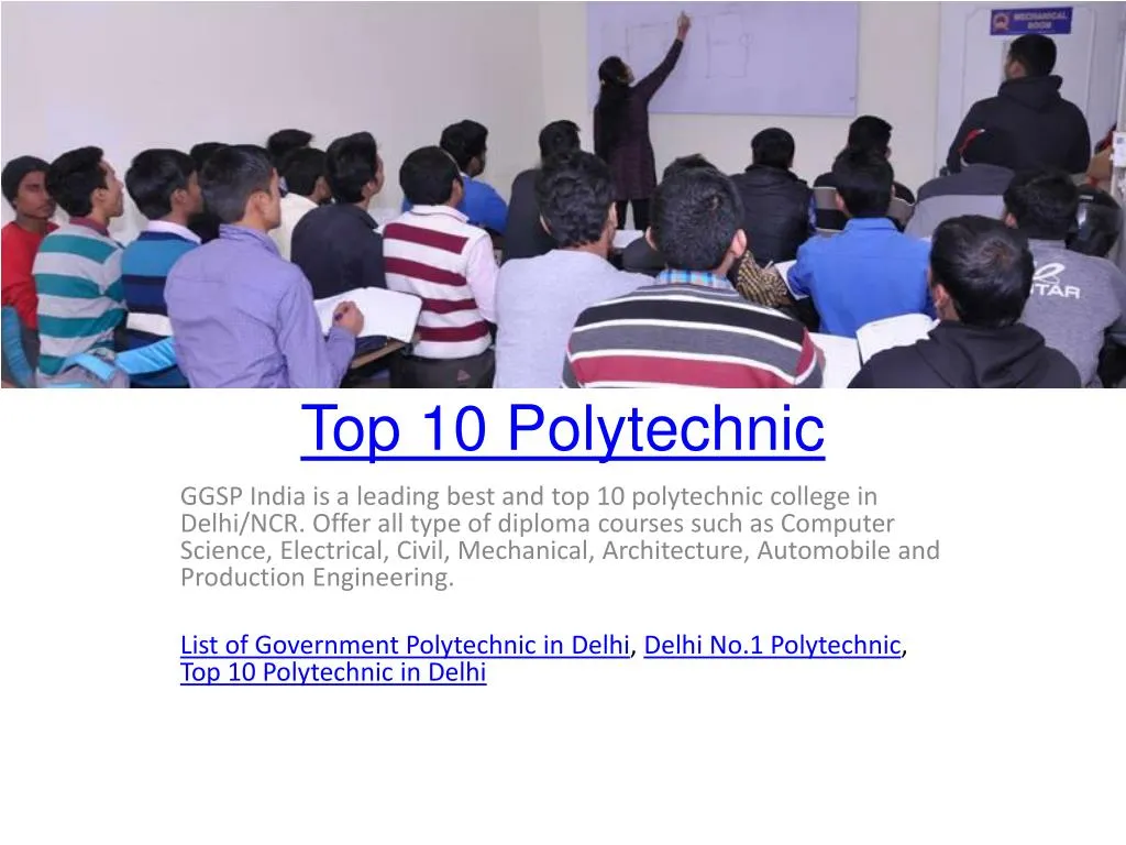 PPT - Top 10 Polytechnic PowerPoint Presentation, free download - ID ...