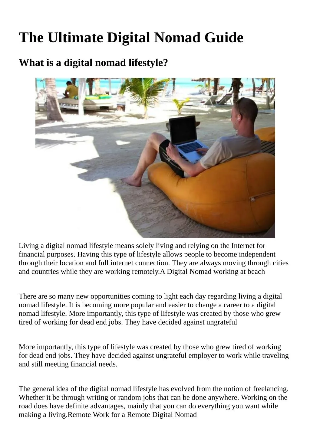 PPT - The Ultimate Digital Nomad Guide PowerPoint Presentation, free download - ID:7579773