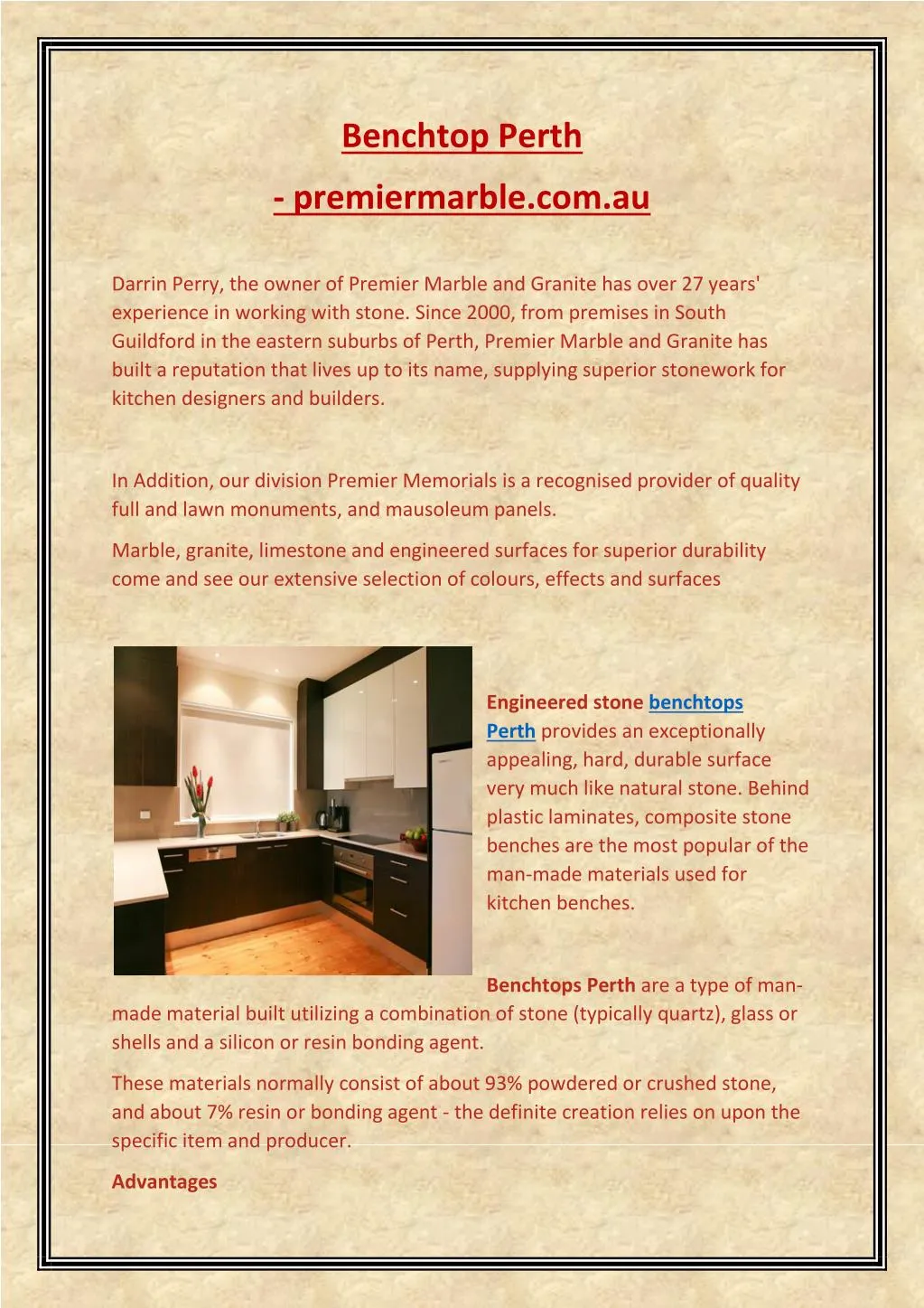 PPT - benchtop perth | Premiermarble PowerPoint Presentation, free ...