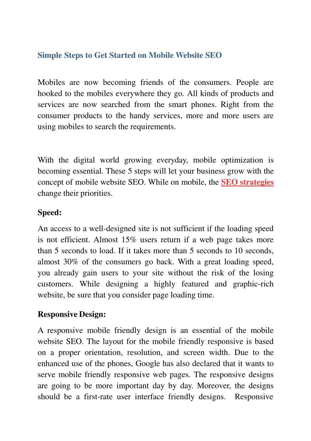 PPT - Simple Steps to Get Started on Mobile Website SEO PowerPoint ...