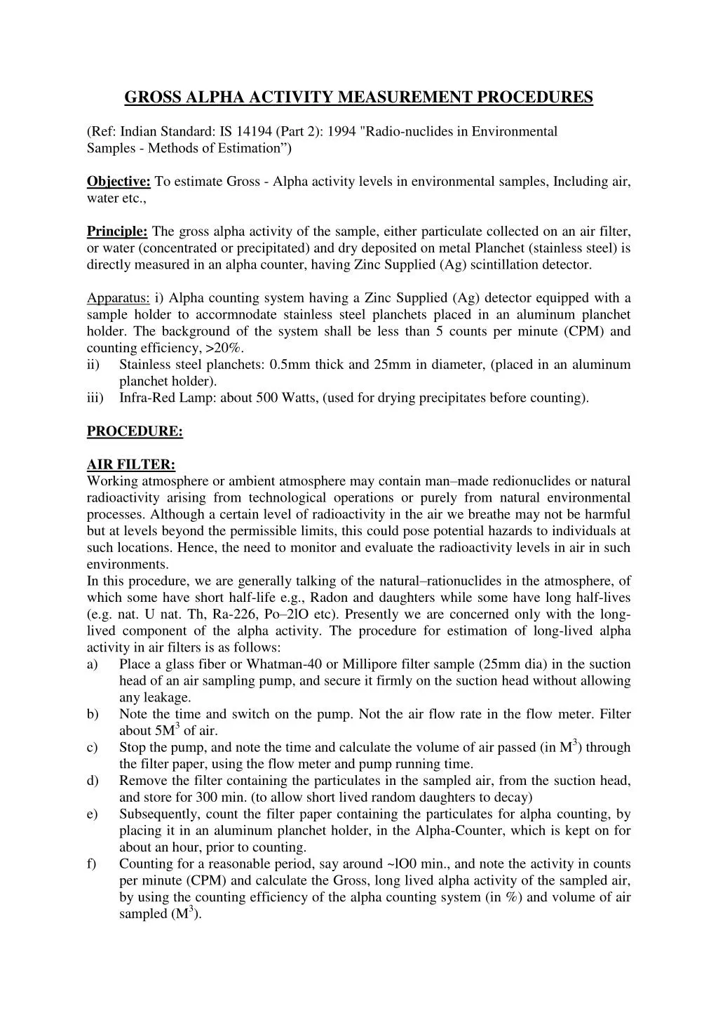 PPT - Gross alpha activities in the drinking water samples PowerPoint ...