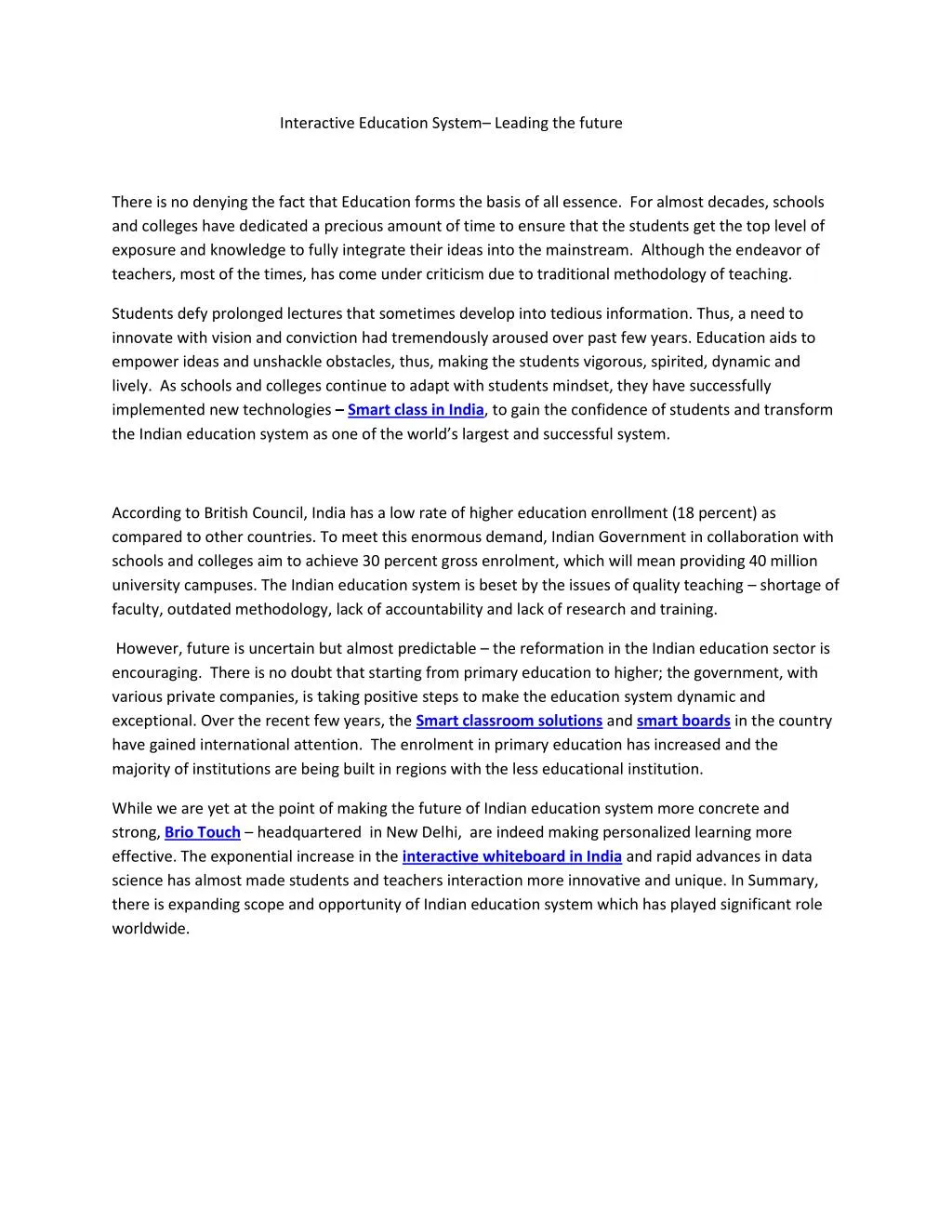 PPT - Interactive Education System– Leading the future PowerPoint ...