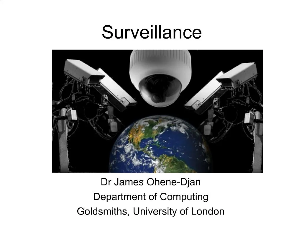 PPT - Surveillance PowerPoint Presentation, free download - ID:758664