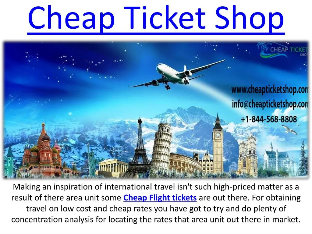 Ppt Online Booking Cheap International Flight Ticket On Cheap Ticket