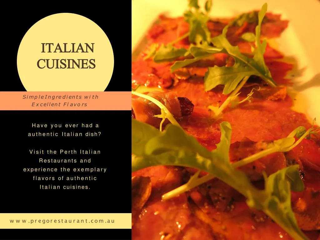 PPT - ITALIAN CUISINES PowerPoint Presentation, free download - ID:7590456