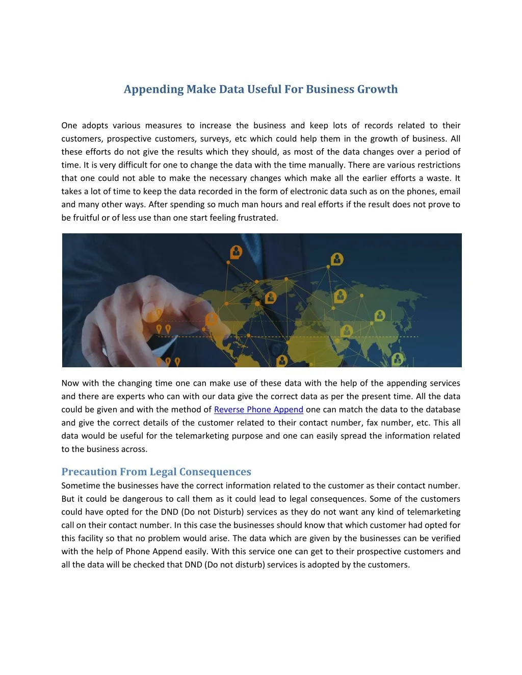 PPT - Appending Make Data Useful For Business Growth PowerPoint ...
