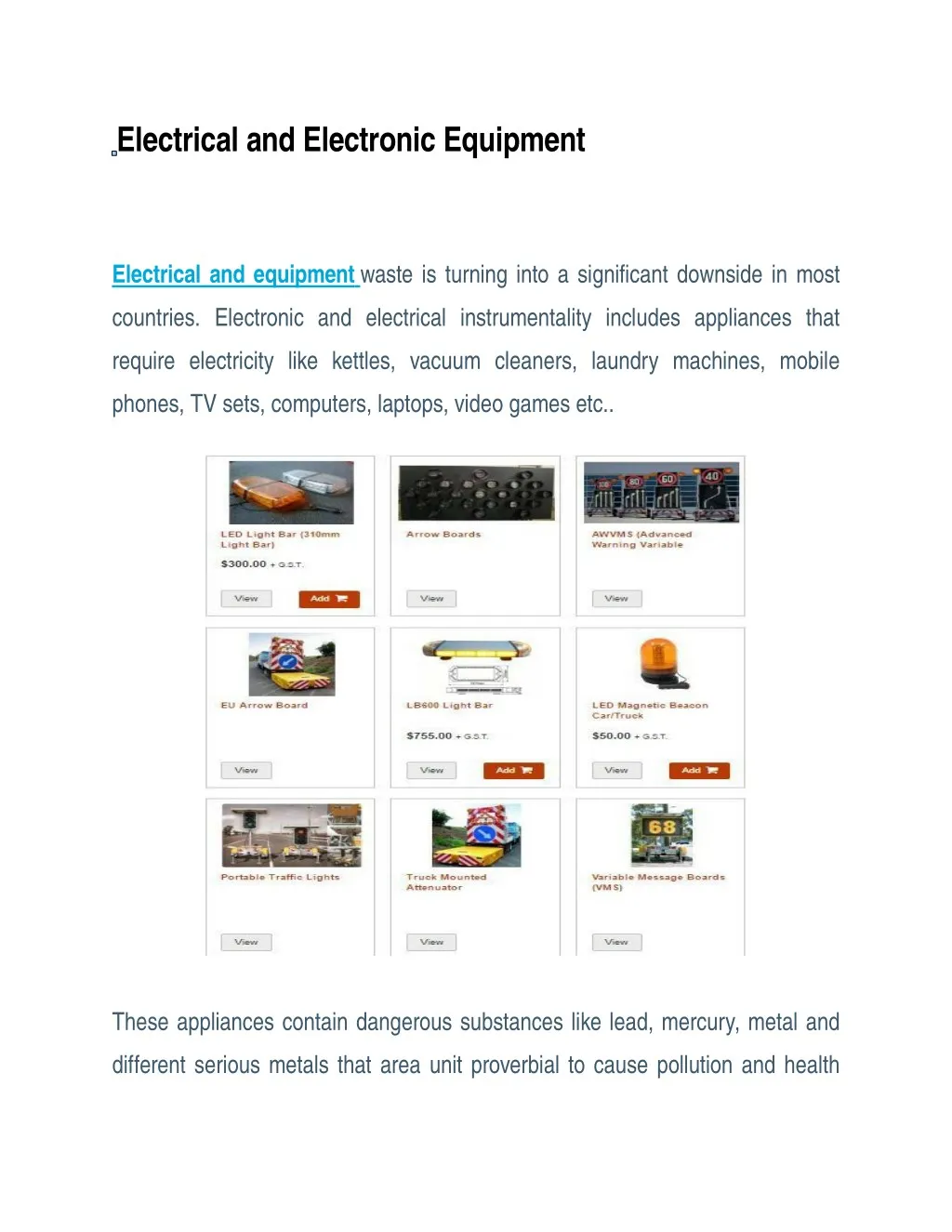PPT - Electrical and electronic_equipment PowerPoint Presentation, free ...