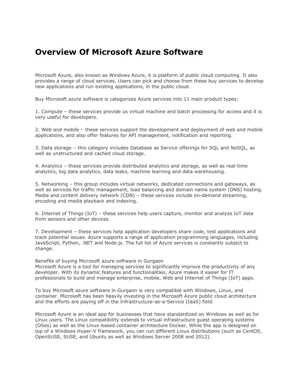 PPT - Overview Of Microsoft Azure Software PowerPoint Presentation ...