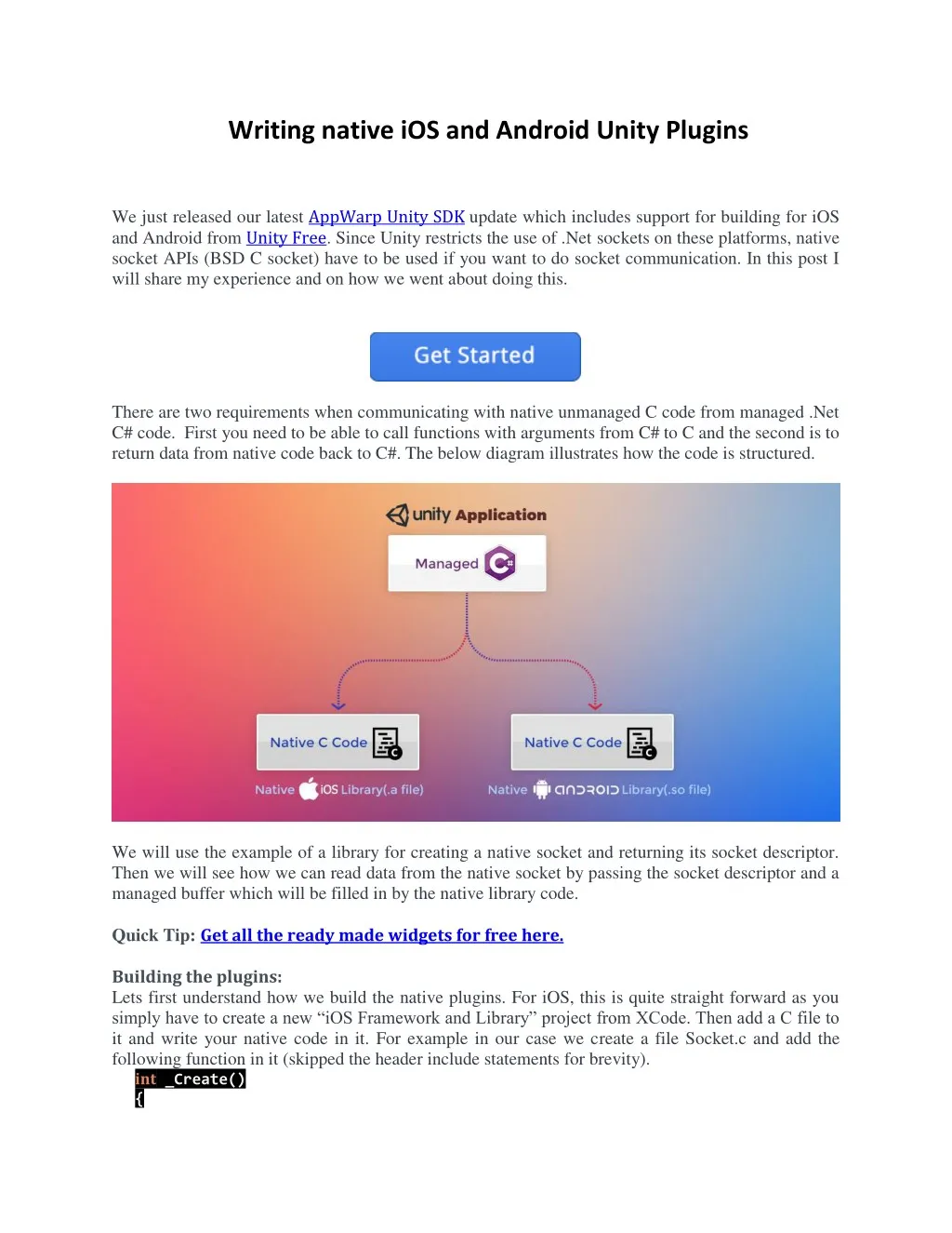 Ppt Writing Native Ios And Android Unity Plugins Powerpoint Presentation Id7600489