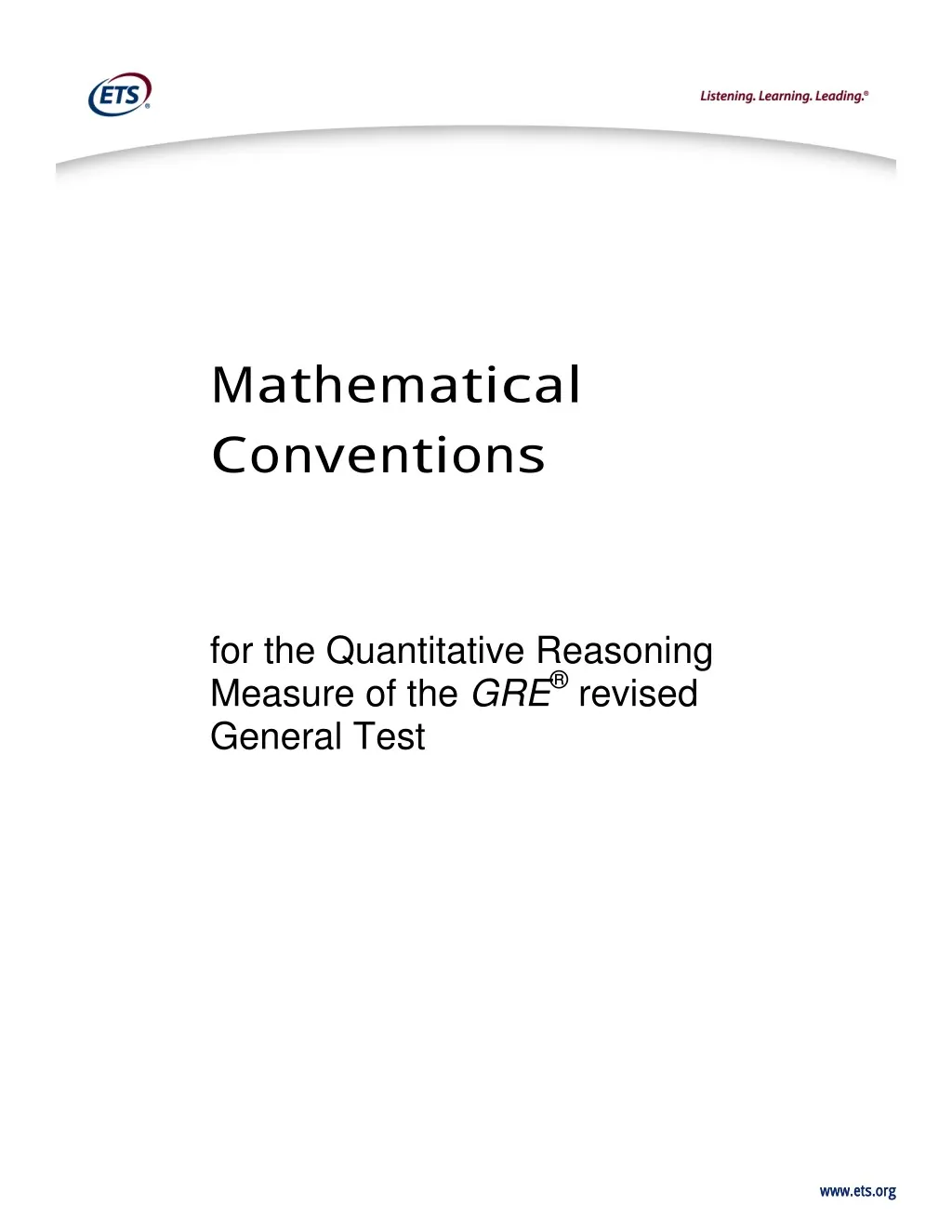 PPT - GRE Mathematical Conventions PowerPoint Presentation, free ...