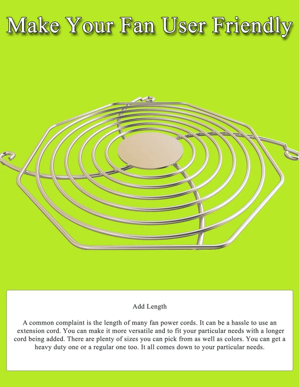 PPT - Make Your Fan User Friendly PowerPoint Presentation, free ...