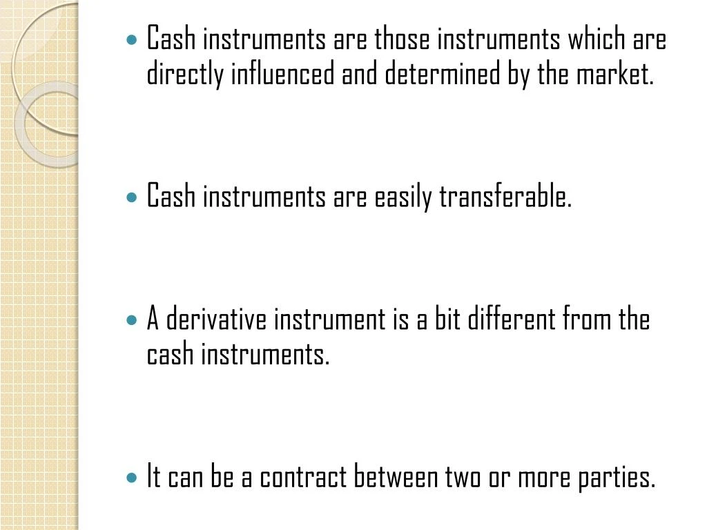 PPT - Types of Financial Instruments PowerPoint Presentation - ID:7601420
