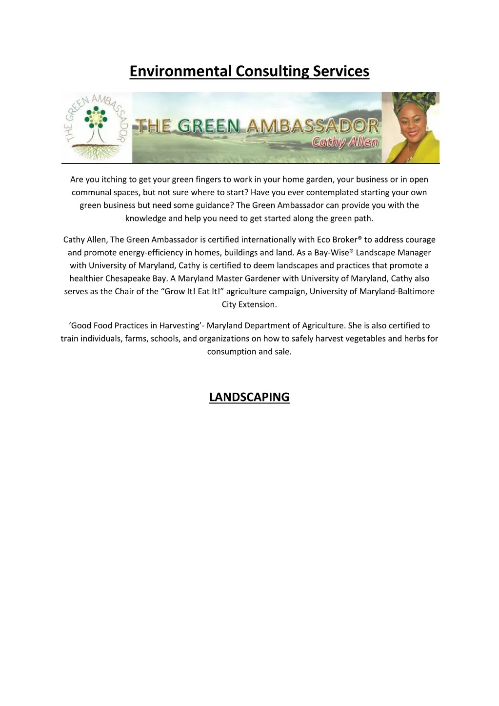 PPT - The Green Ambassador Provides Eco Real Estate Environmental ...