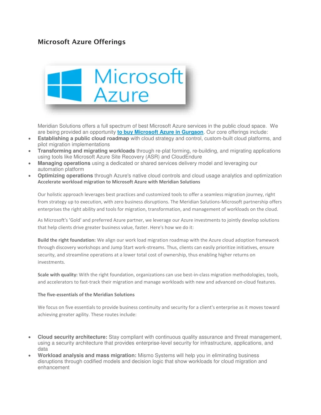 PPT - Microsoft Azure Offerings PowerPoint Presentation, free download ...