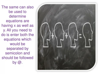 PPT - How Calculators can be used with the System of Equations ...