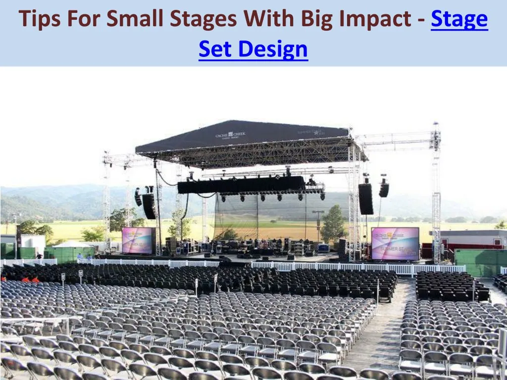 PPT - Tips For Small Stages With Big Impact - Stage Set Design ...