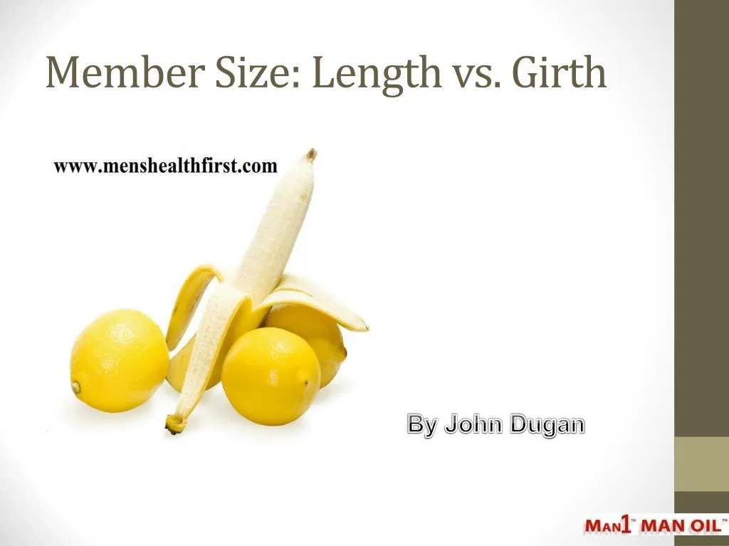 PPT - Member Size: Length vs. Girth PowerPoint Presentation, free ...