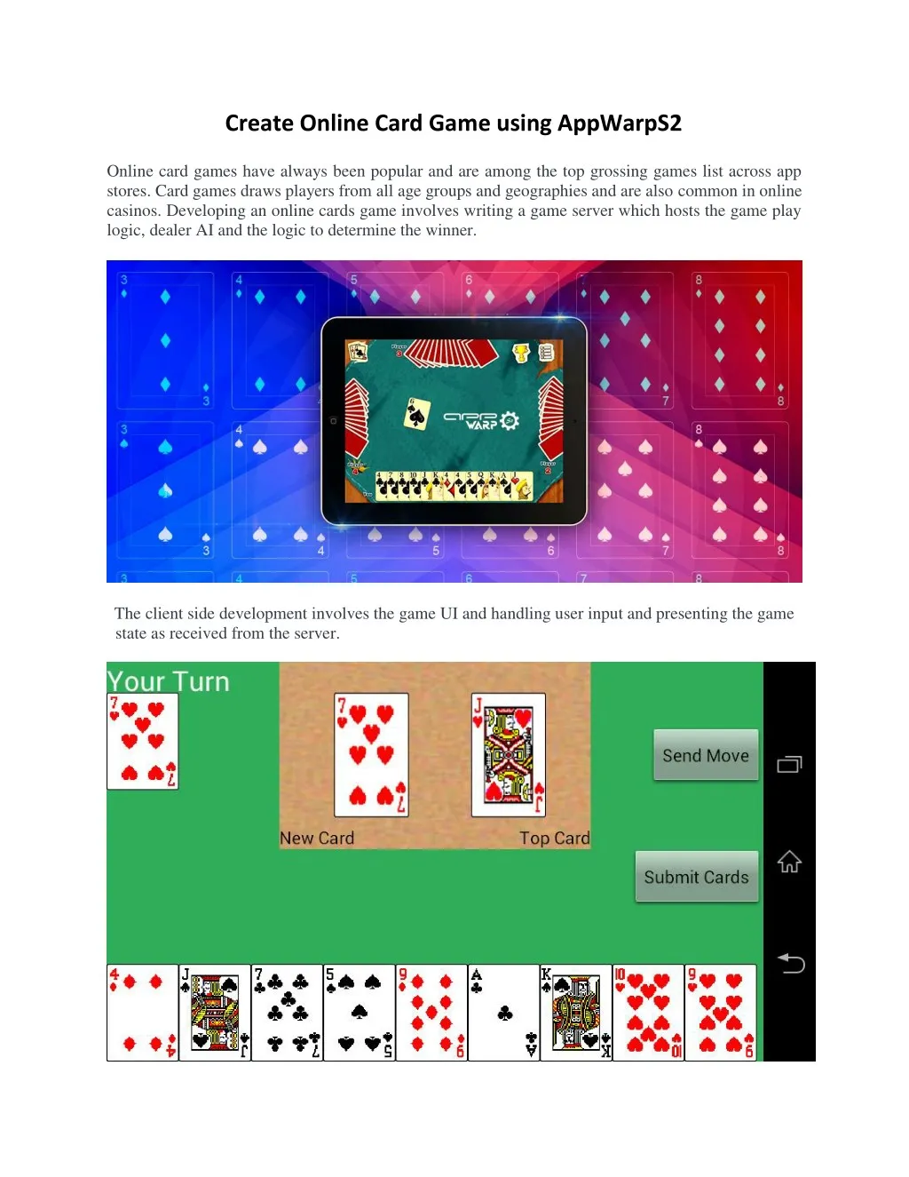 PPT - A Comprehensive Tutorial to Create Online Card Game using ...
